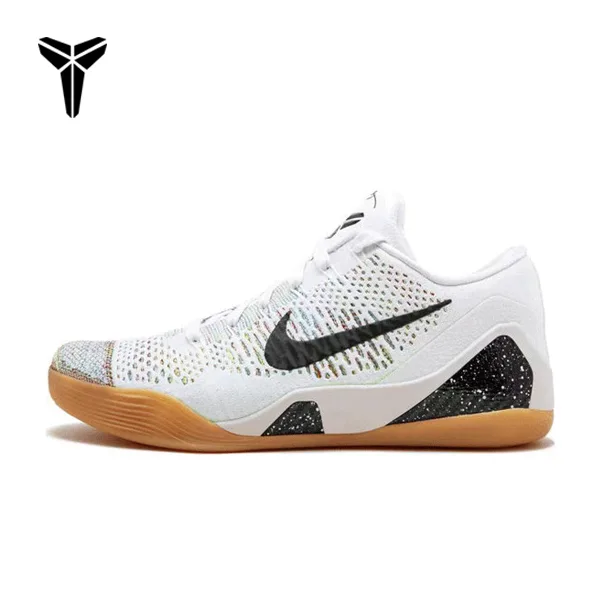 Nike Kobe 9 Elite Premium Low HTM "Milan White Multi" 低幫實戰籃球鞋 男款 白黑 ...